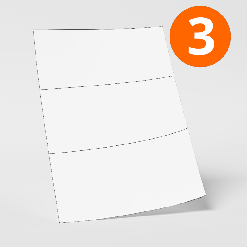 LL03NSE Plain A4 Labels 3 Labels Per Sheet 210 x 99mm 500 Sheets ...