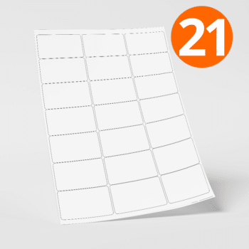 LL21 A4 Labels 21 Labels Per Sheet 63.5 x 38.1mm 500 Sheets | Lotus Labels