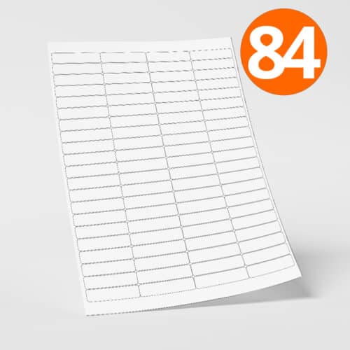 LL84 Plain A4 Labels 84 Labels Per Sheet 46 x 11.1mm 500 Sheets | Lotus ...