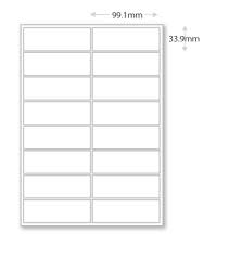 A4 Sheet Labels LL16 16 Labels Per Sheet (99.1 x 33.9mm) 500 Sheets ...