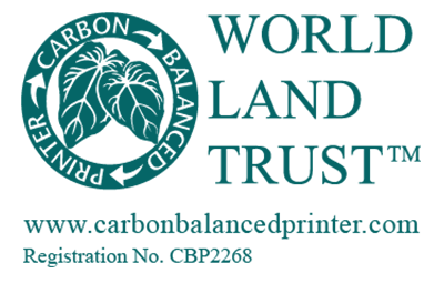 WorldLandTrust Logo CBP2268 Green | Lotus Labels